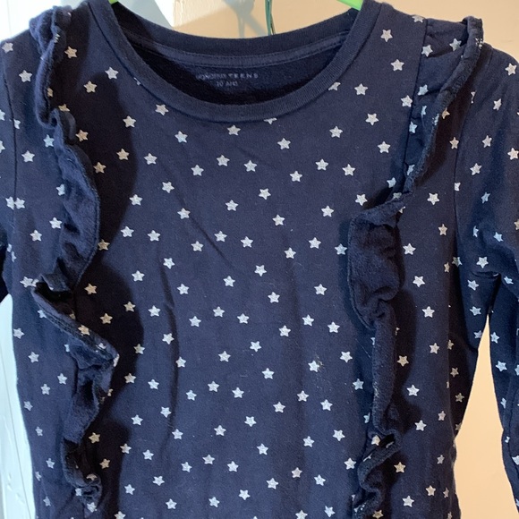 Monoprix | Dresses | Dark Blue Dress With Silver Stars Size | Poshmark